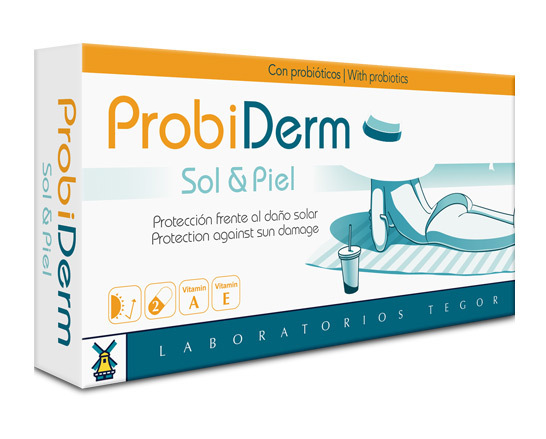 Probioderm Sol e Pele - 40 cápsulas | LABORATÓRIOS TEGOR